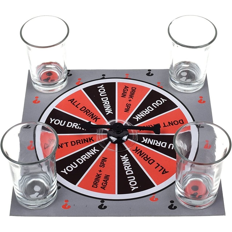 Buy Spin The Shot Drinking Game Glass Spinner For Home Party Father day ...