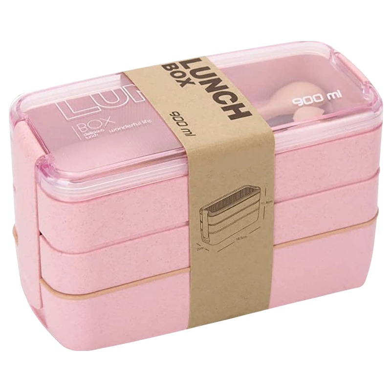 Buy Stylish Pink Bento Box for Adults - stackable bento box - MyDeal