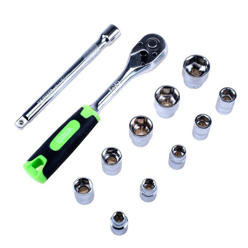 Buy Taipan 12PCE 3/8" Ratchet Socket Set Premium Quality Chrome ...