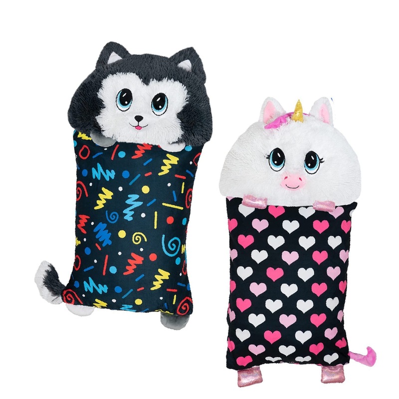 Buy The Fluffaluff Plush Animal Pillow Happy Nappers Pets Snap On & Off ...