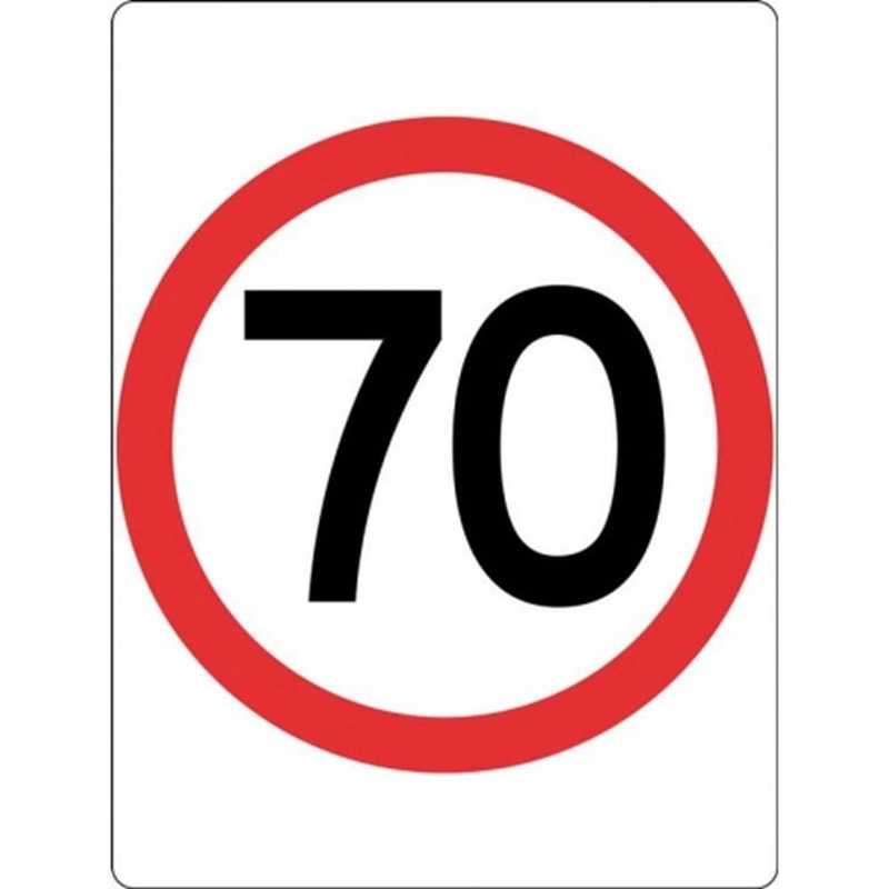 Buy 70km Speed Sign - 600x800mm - R4-1B - MyDeal