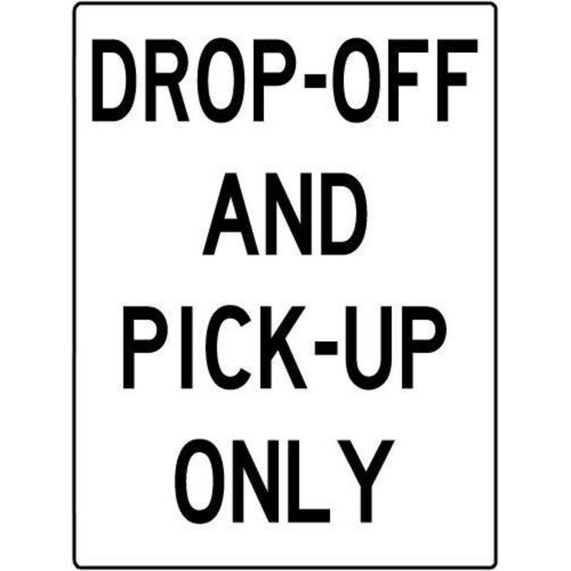 Buy Drop Off And Pick up Only Sign - 450x450mm - MyDeal