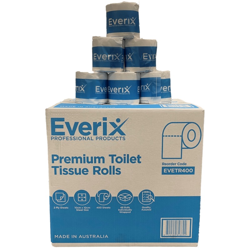 Buy Everix - Premium Toilet Paper Rolls - 2 Ply 48 Rolls - MyDeal