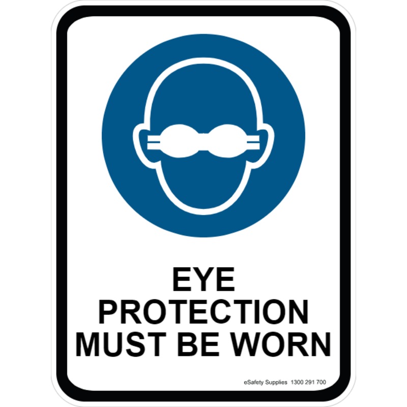 Buy Mandatory Sign - Eye Protection Must Be Worn - MyDeal