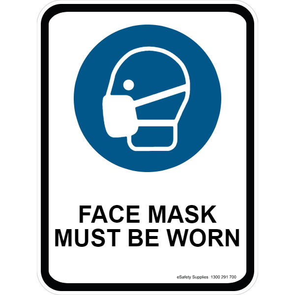 Buy Mandatory Sign - Face Mask Must Be Worn - MyDeal Australia