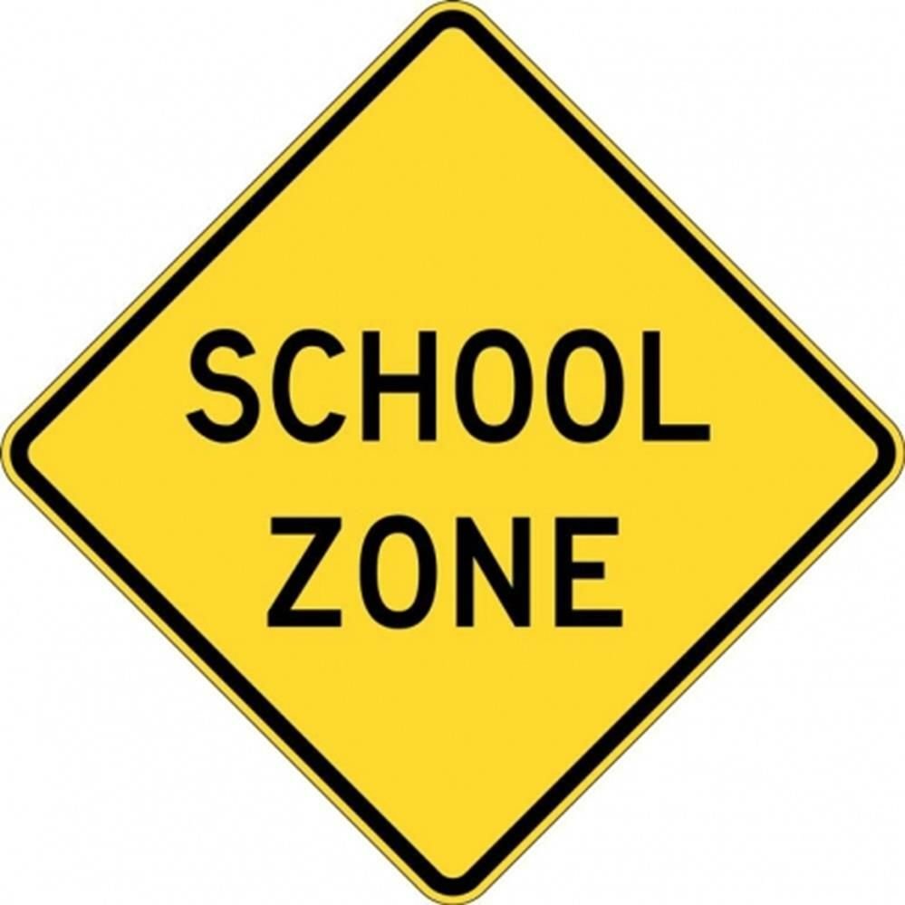 Buy School Zone Sign - 600x600mm - MyDeal Australia