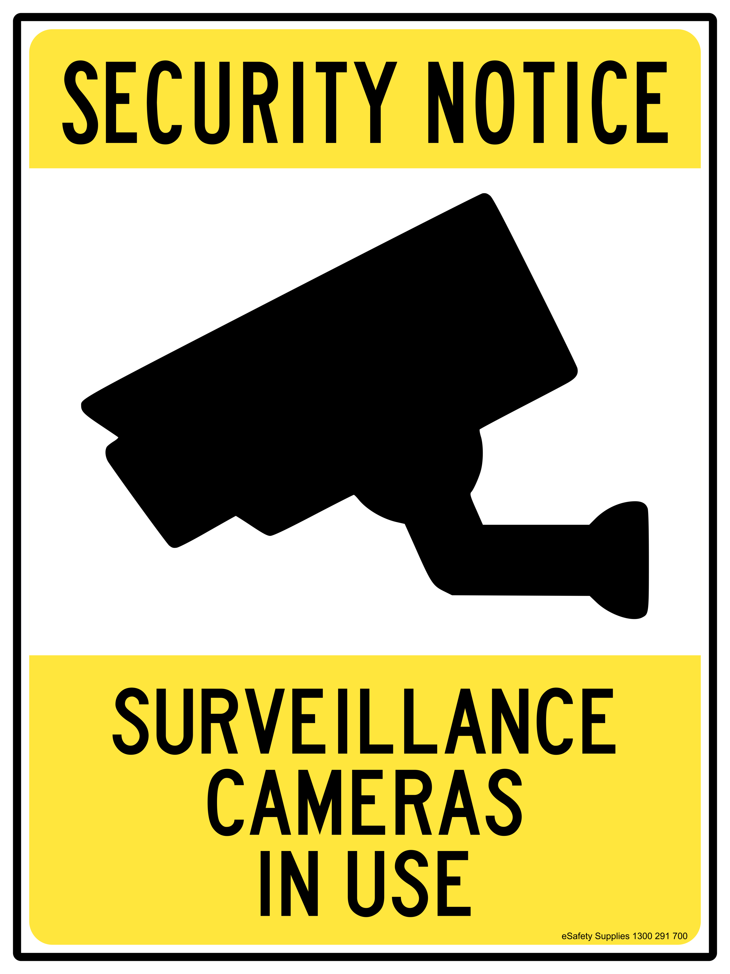 Buy Security Notice - Survillance Cameras In Use - MyDeal Australia