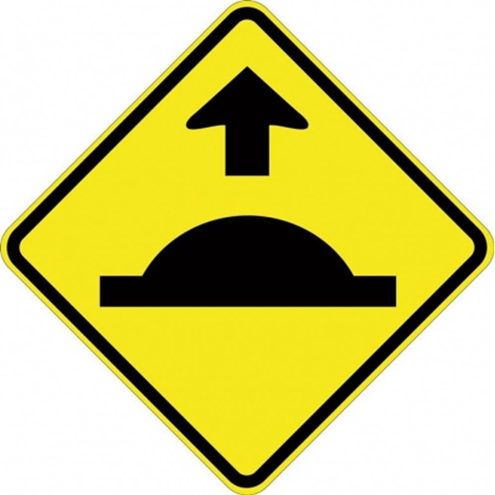 Buy Speed Hump Ahead (Symbolic) Sign - 600x600mm - MyDeal Australia