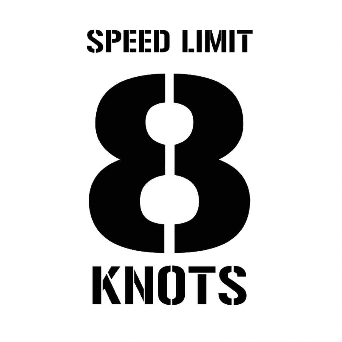 Buy Speed Limit 8 Knots Stencil - MyDeal Australia