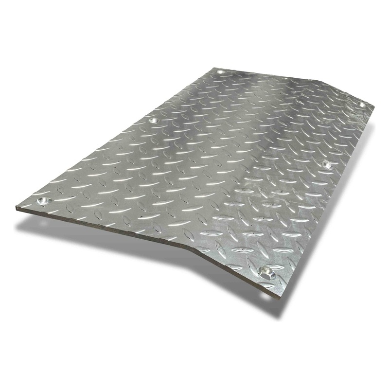 Buy Steel Driveway Kerb Ramp Plate - 415mm x 800mm - Galvanised - MyDeal
