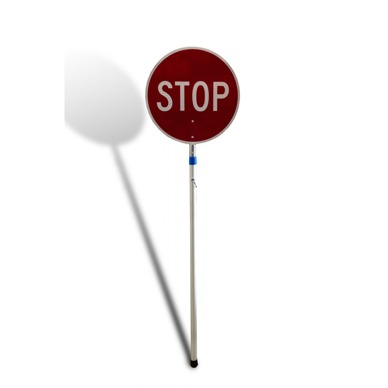 Buy Stop/Slow Traffic Control Bat - 450mm Class 1 Reflective - Double ...