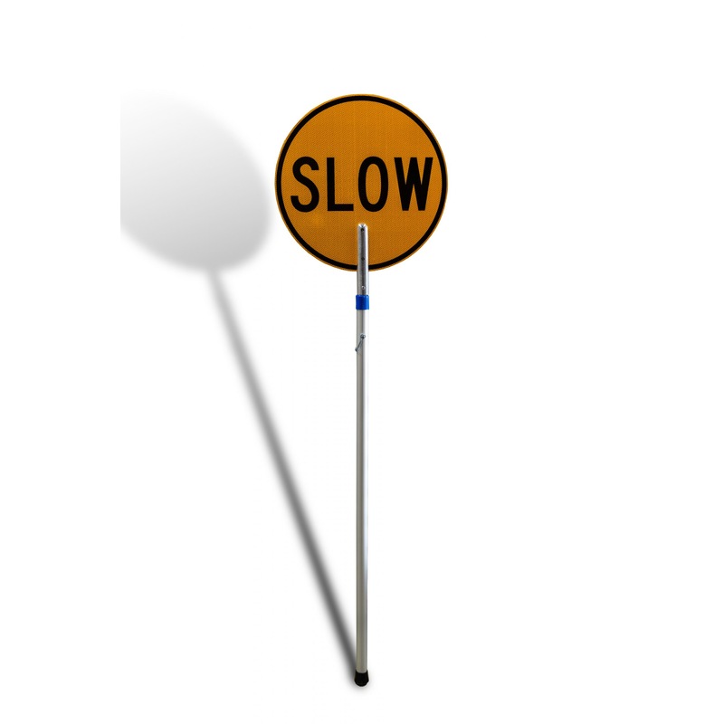 Buy Stop/Slow Traffic Control Bat - 450mm Class 1 Reflective - Double ...