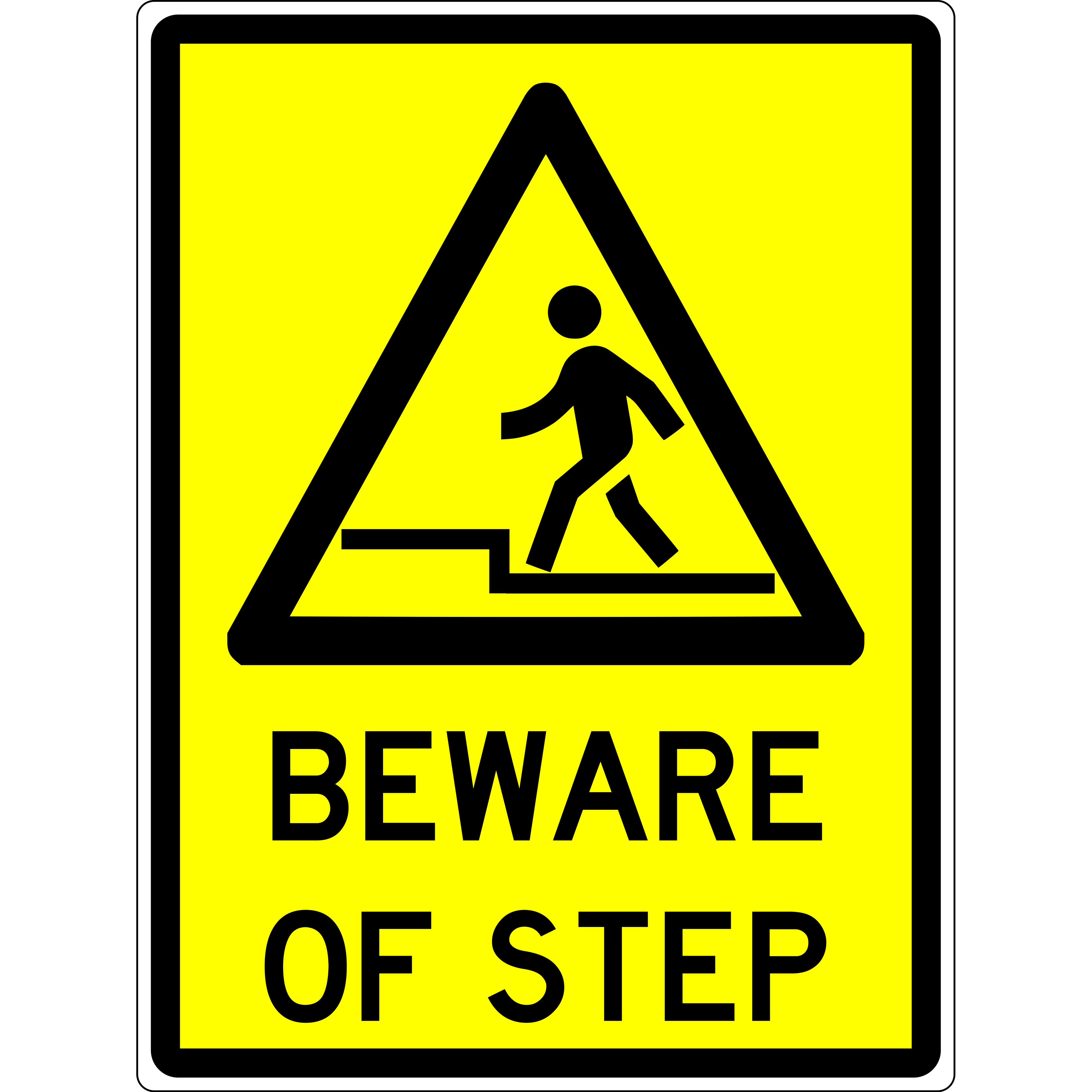 Buy Warning Sign - Beware Of Step - MyDeal Australia