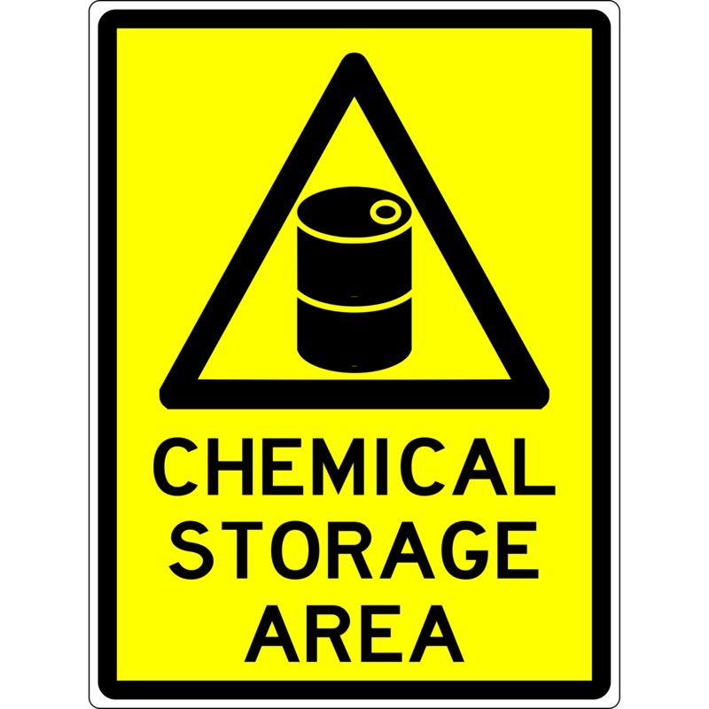 Buy Warning Sign - Chemical Storage Area - MyDeal