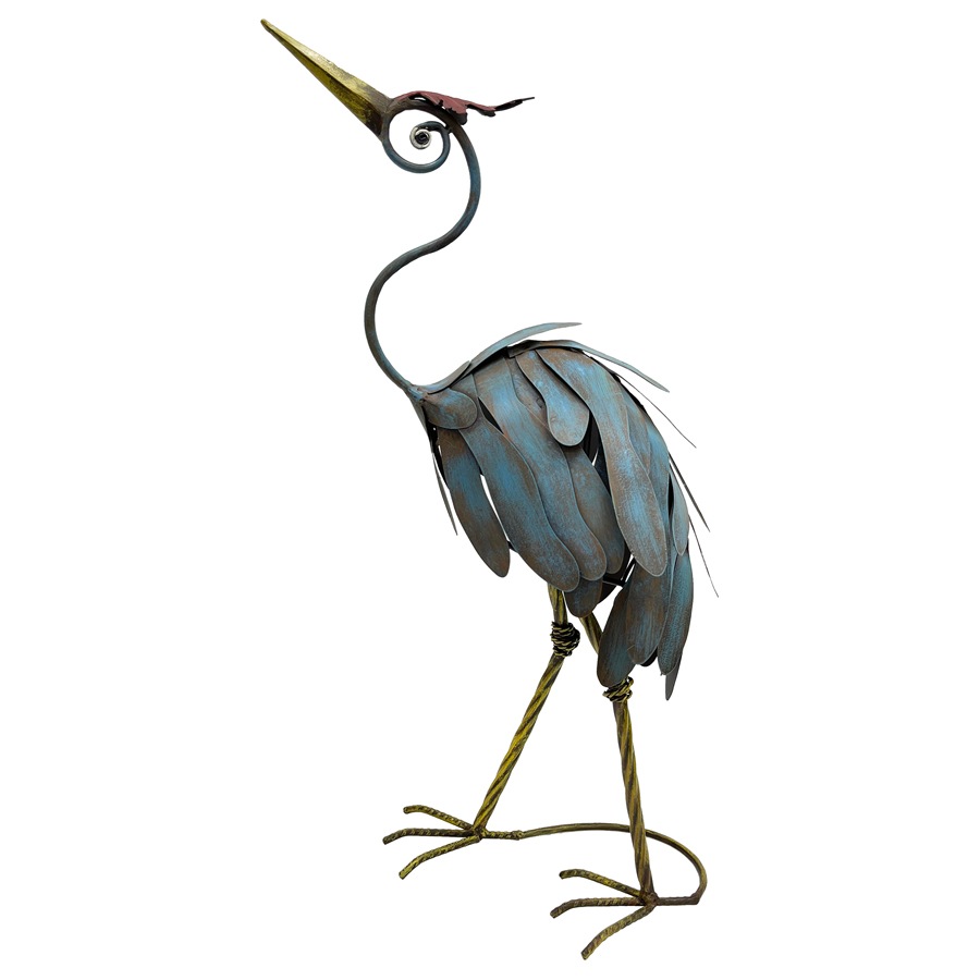 Buy Crane Statue Looking Up 29x54cm - MyDeal Australia