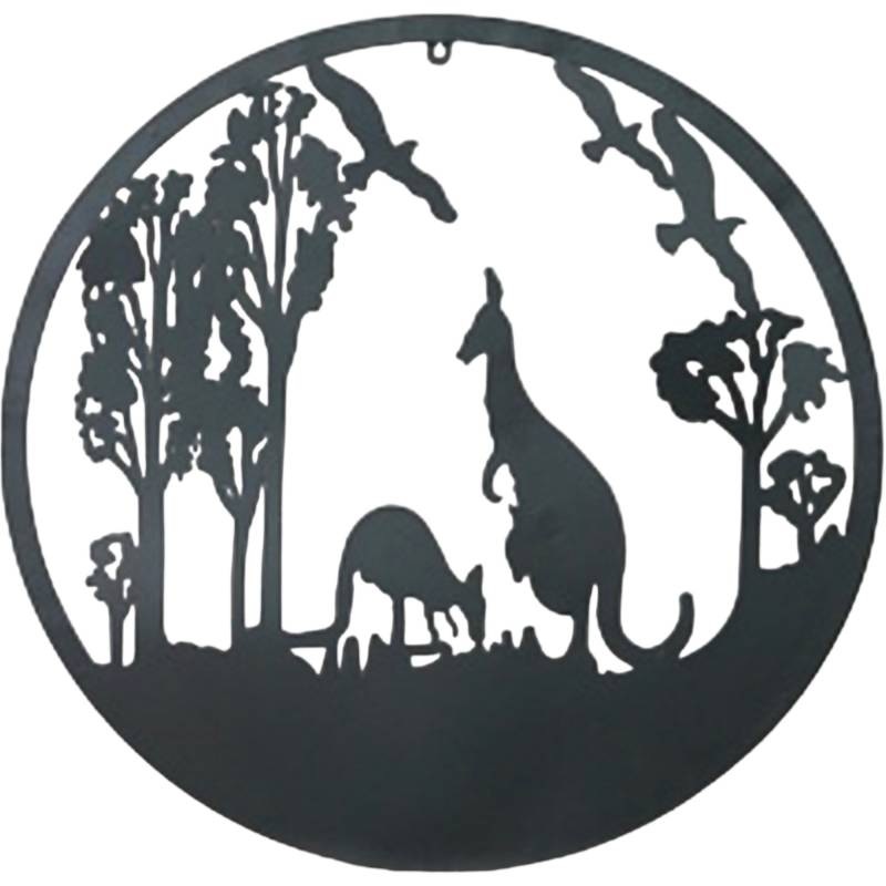 Buy Joey Kangaroo Metal Wall Art 60cm - MyDeal