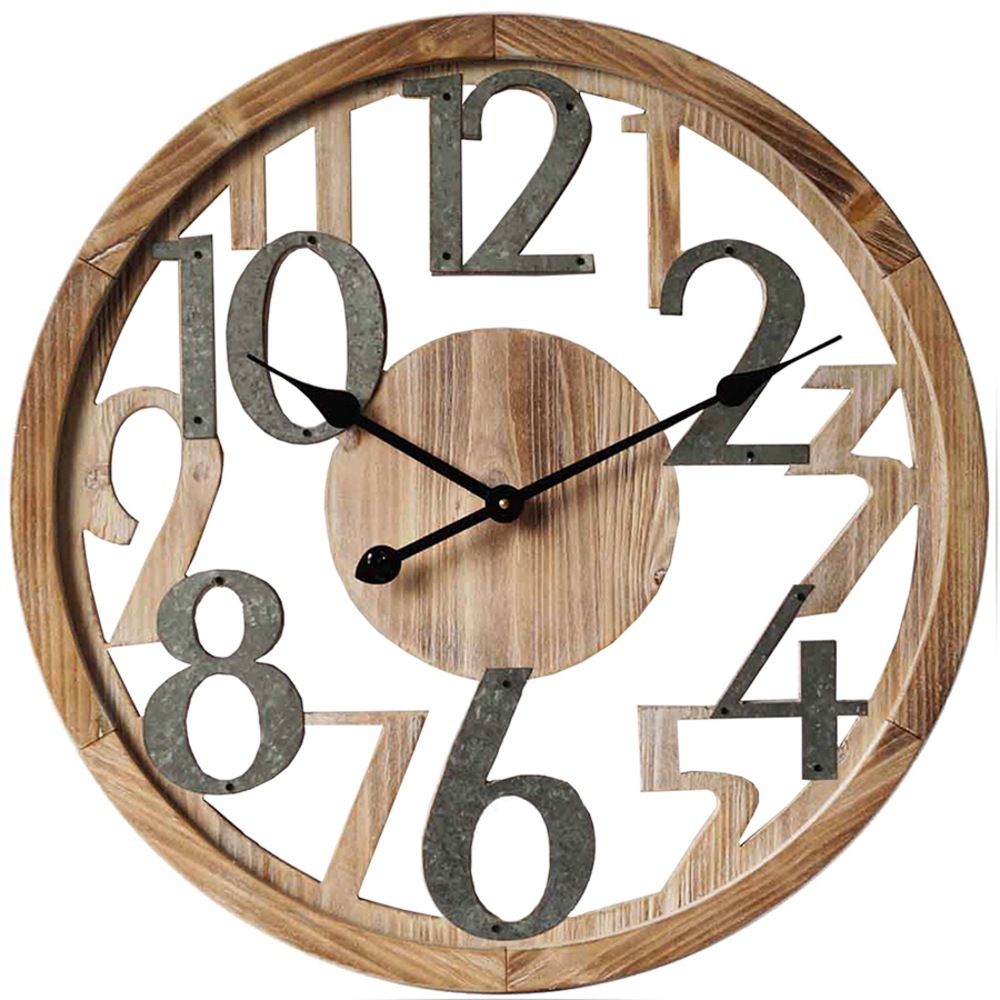 Buy Xl Industro Scandi Floating Wall Clock 60x60cm - MyDeal Australia