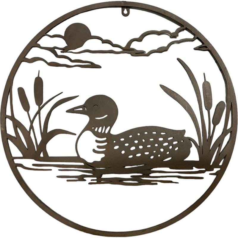 Buy Round Duck Metal Wall Art 44x46cm - MyDeal