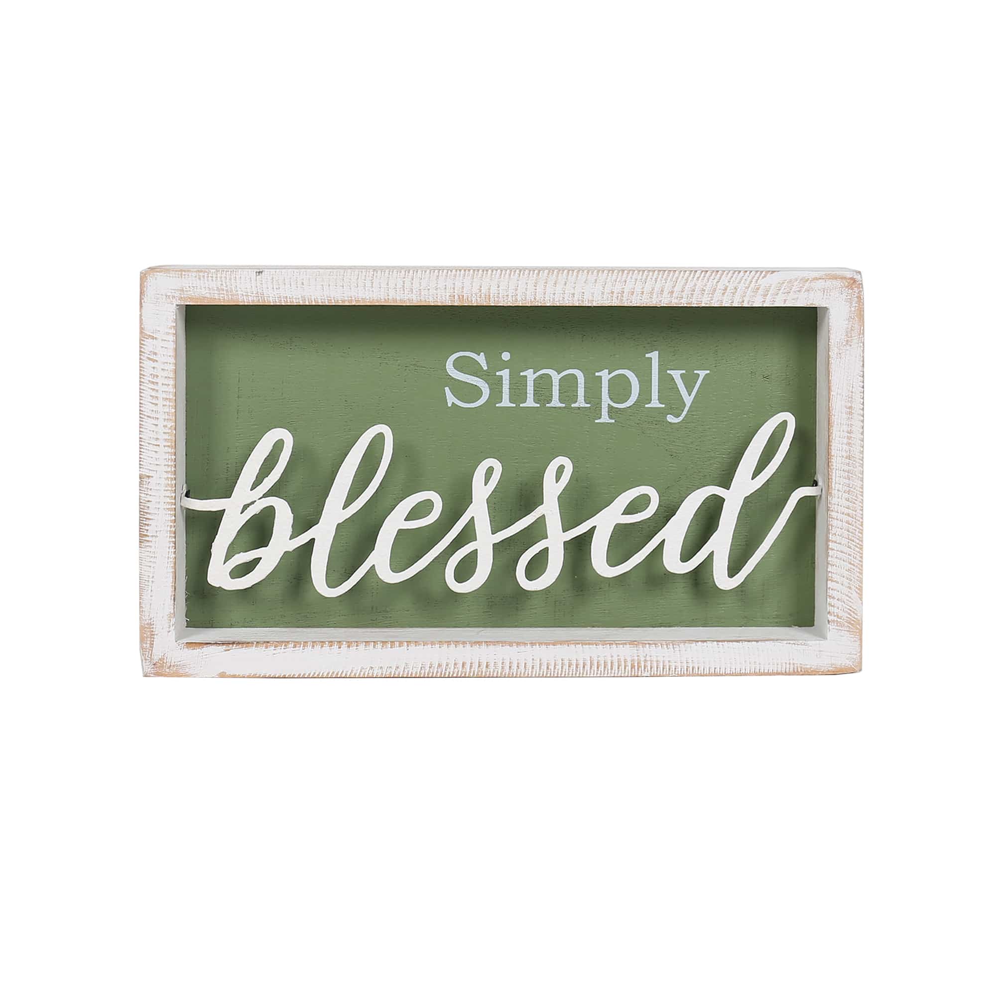 Buy Simply Blessed 3D Plaque Wall Art in Shadow Box Frame 28cm - MyDeal Australia
