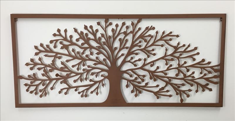 Buy Tree Of Life Rectangle Metal Wall Art 143x63cm - MyDeal Australia