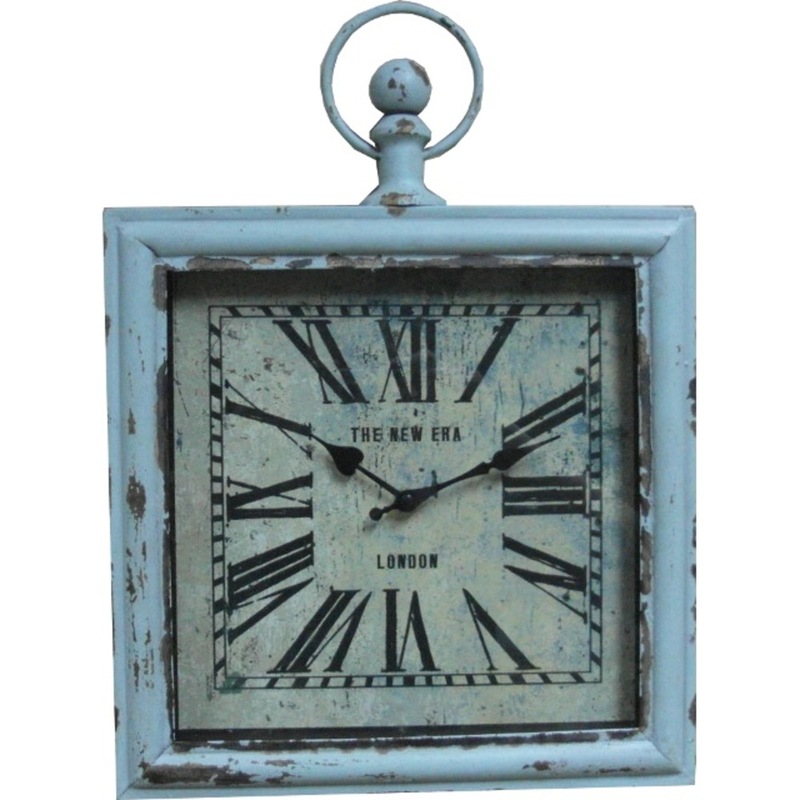 Buy Vintage Style Square Clock 33x46cm - MyDeal