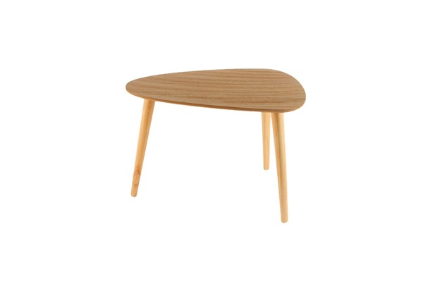 Buy Timber Triangle Bedside Coffee Table - MyDeal Australia