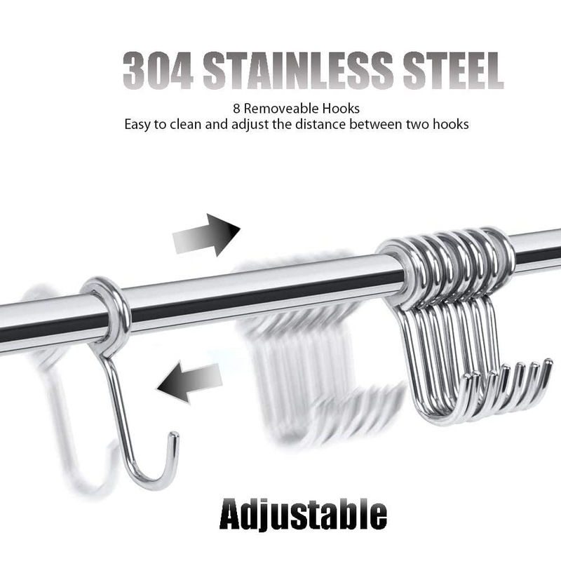 Buy 304 Stainless Steel Kitchen Utensil Storage Rack Organiser Lid ...