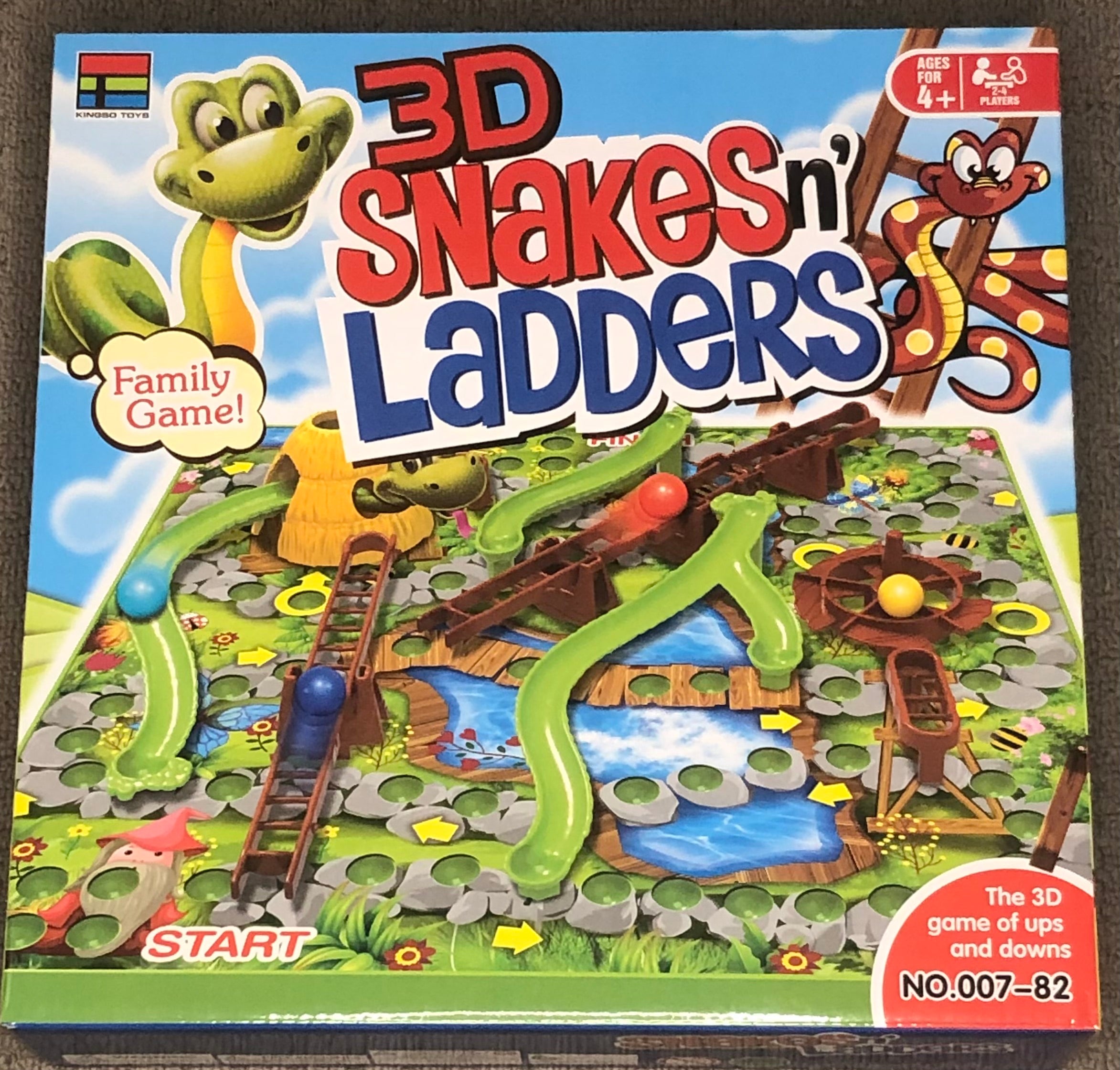 Buy 3D Snakes & Ladders Family Board Game - MyDeal Australia