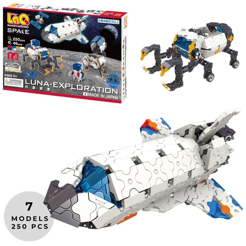 Buy LaQ Space Series Lunar Exploration - 7 Models, 250 Pieces - MyDeal