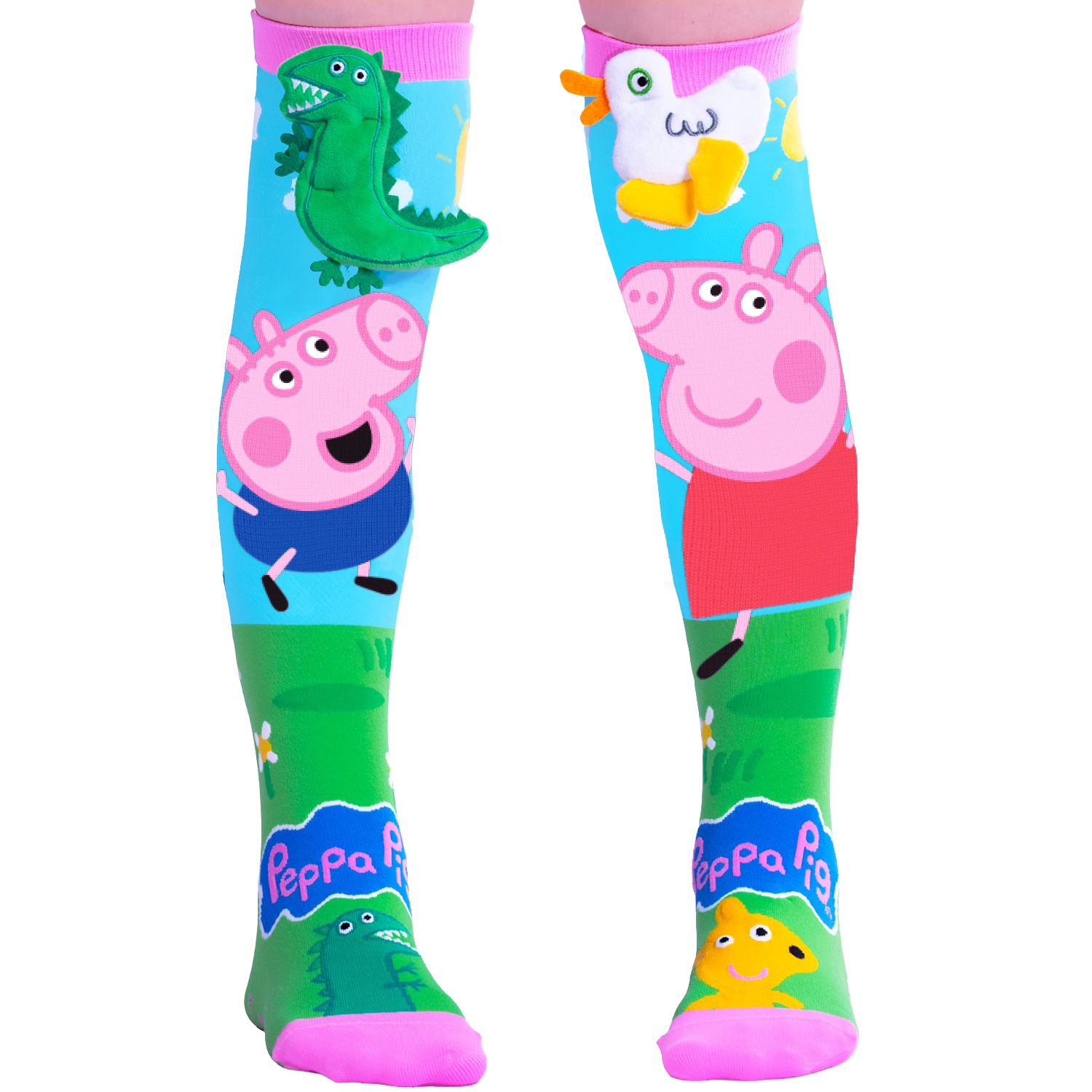 Buy Madmia Toddlers Peppa Pig Series Peppa Pig & George Socks - MyDeal ...