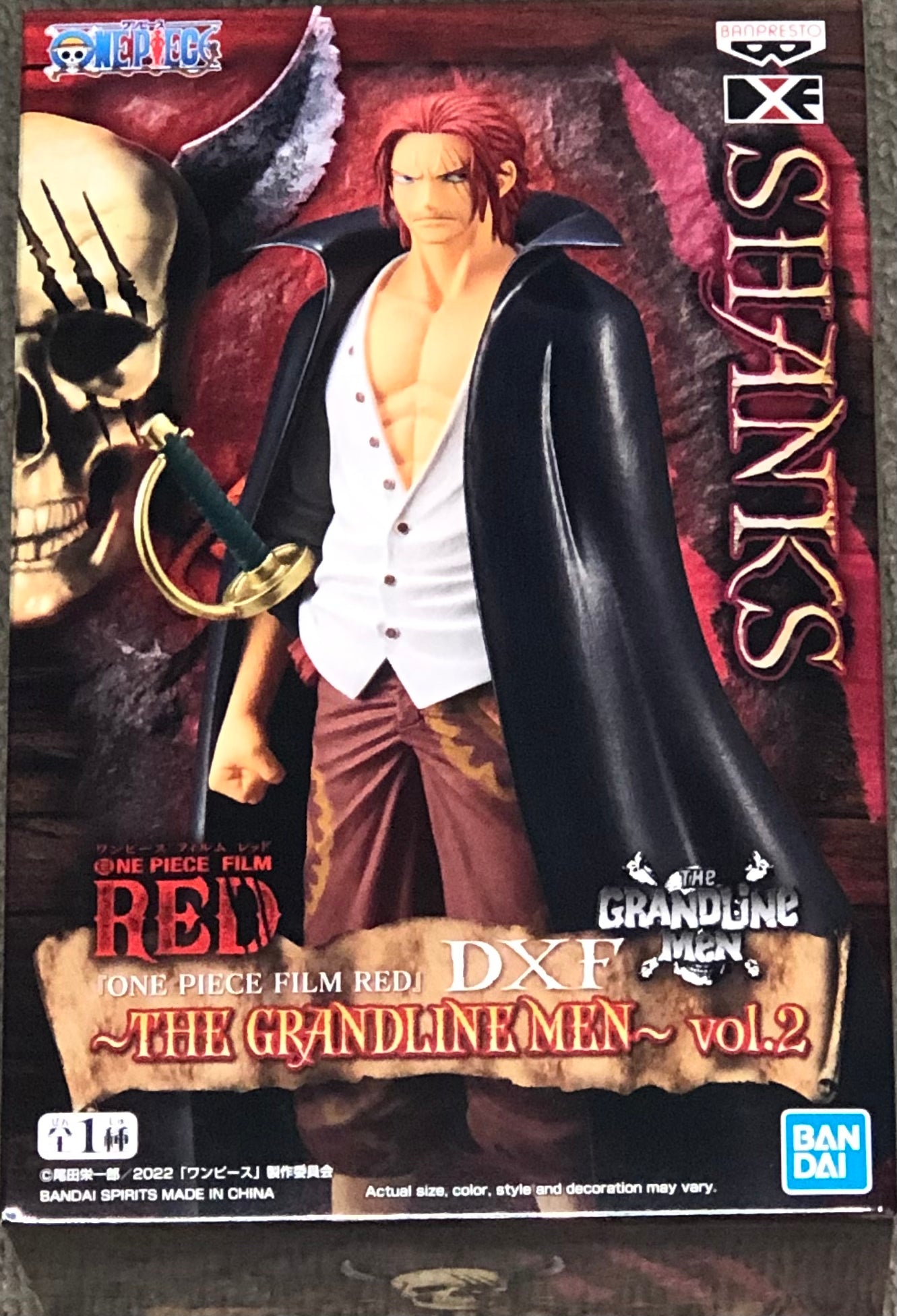Buy One Piece Film Red DXF The Grandline Men Vol.2 Shanks Figure - MyDeal Australia