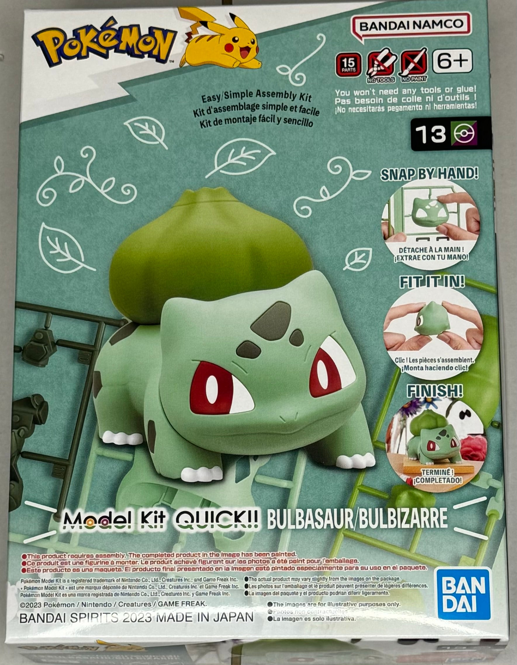 Buy Pokemon Model Kit Quick!! 13 Bulbasaur - MyDeal Australia