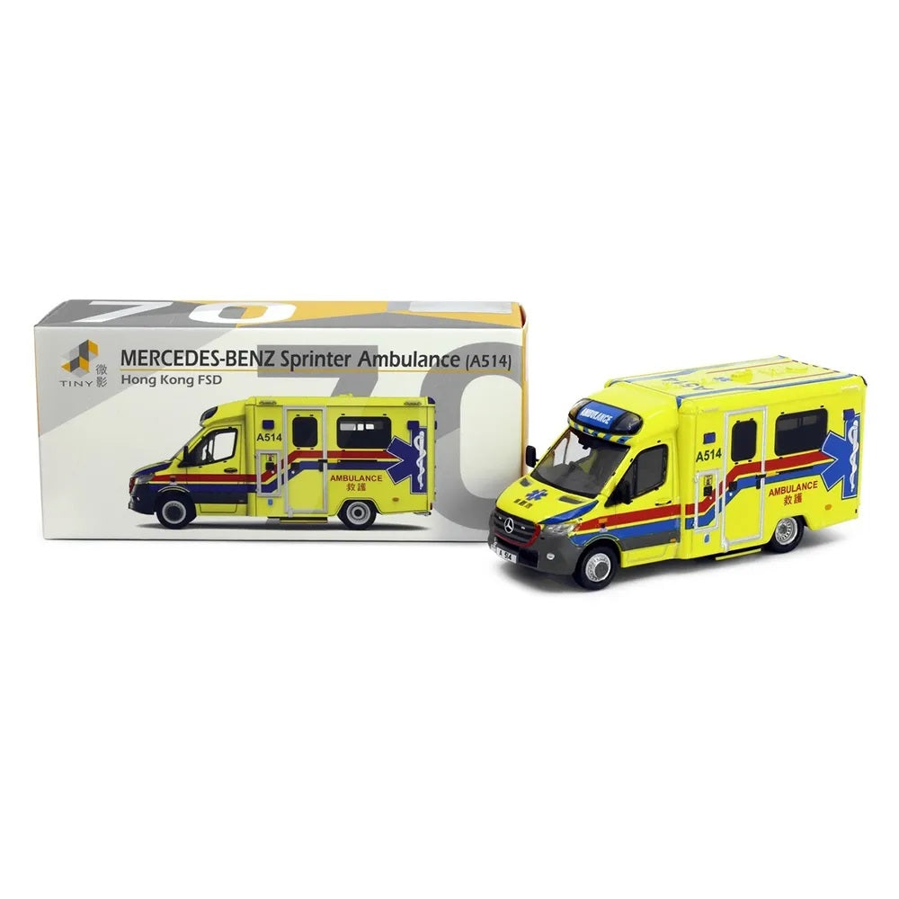 Buy Tiny City Die-cast – Mercedes-Benz Sprinter HKFSD Ambulance (A514 ...