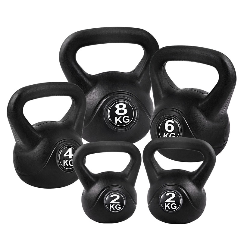 22kg Kettlebell Kettlebells Set Kettle Bell Bells Kit Weight Fitness ...