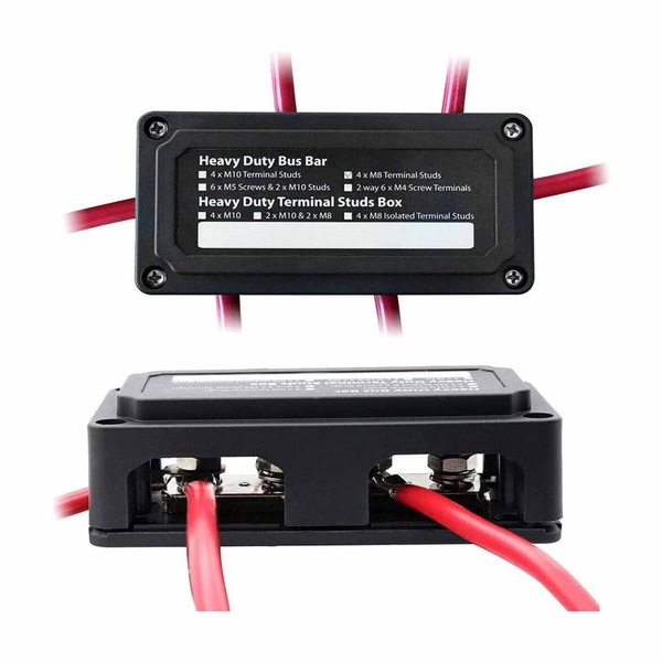 Buy 300A Power Distribution Block Bus Bar with M8 M10 Terminal Studs ...