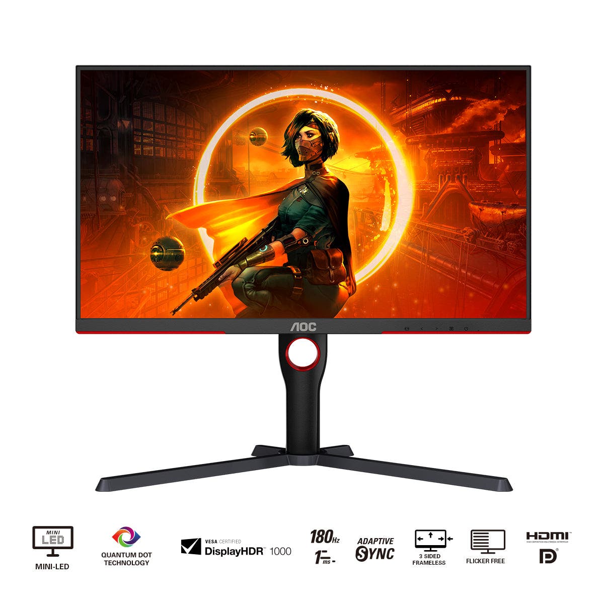 Buy AOC Q27G3XMN 27" 2K Mini LED 180Hz Gaming Monitor - MyDeal Australia