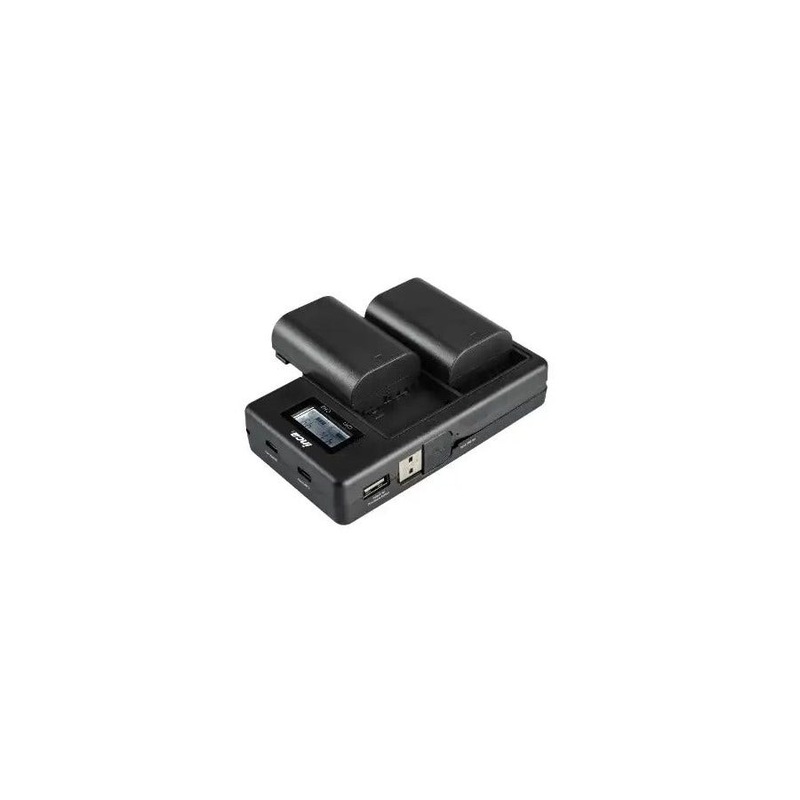 Buy INCA Charger USB Twin CANON LP-E6N USB cord & input Micro&Type C ...