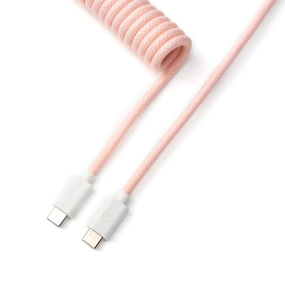 Buy Keychron Coiled Aviator Cable (Light Pink / Straight) - MyDeal ...