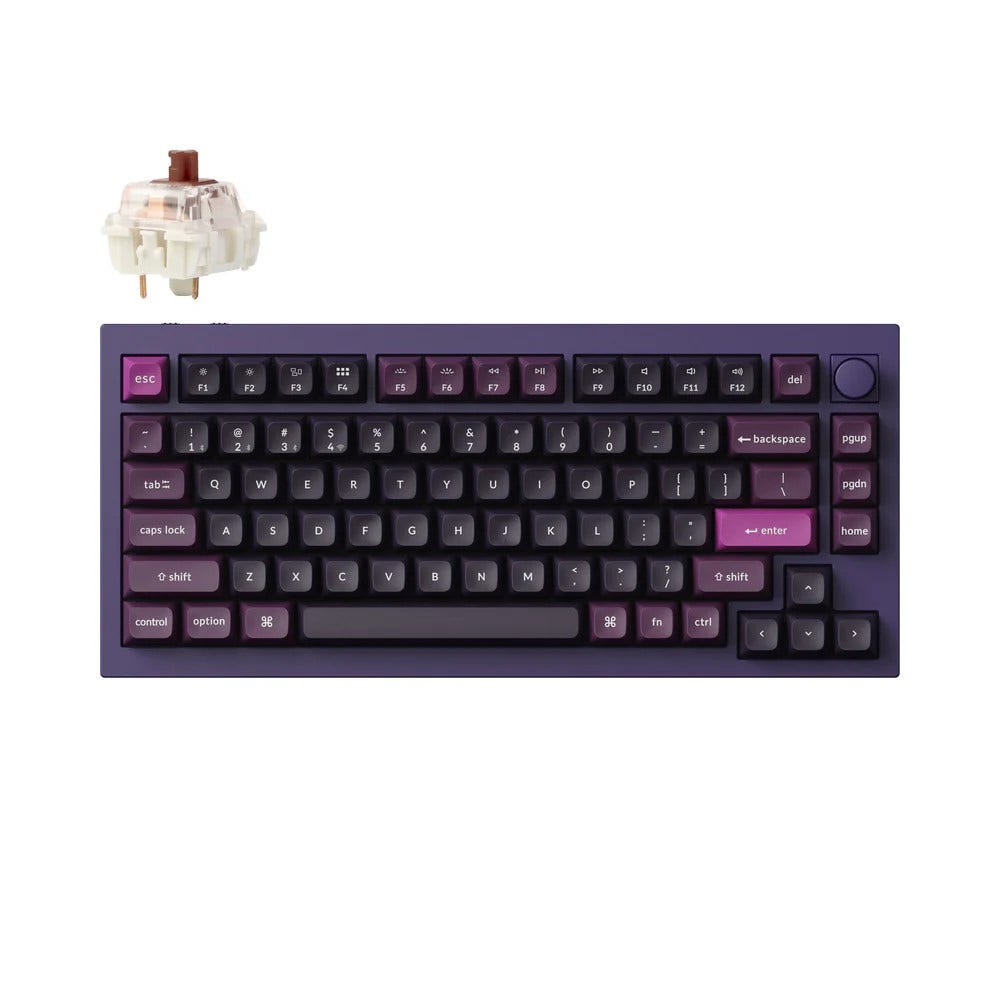 Buy Keychron Q1 Max Wireless Keyboard (Purple) (Gateron Jupiter Brown ...