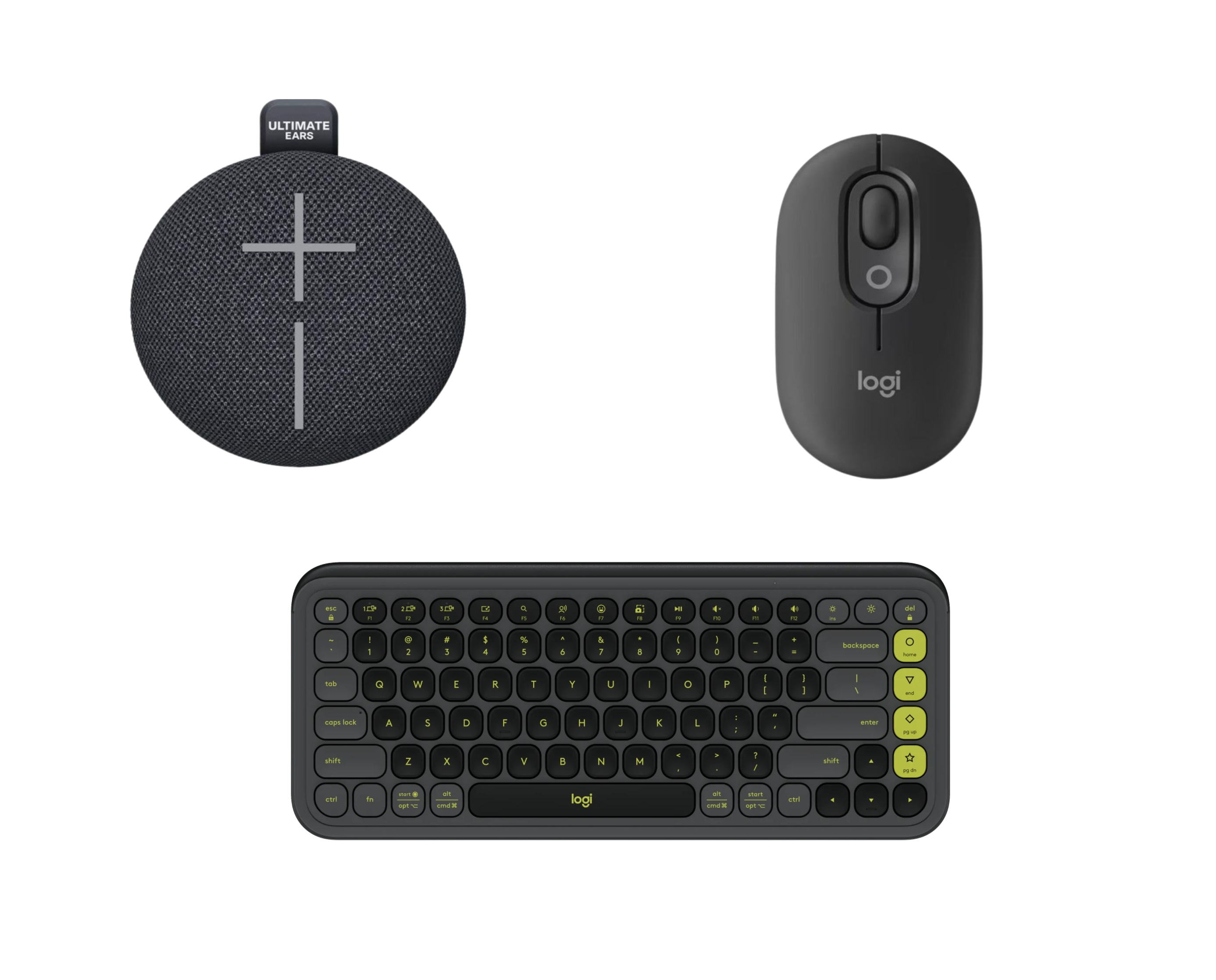 Buy Logitech POP Keyboard and Mouse Combo with Ultimate Ears MINIROLL ...