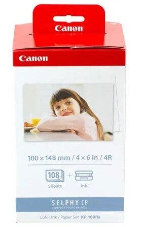 Buy Selphy Postcard Size Ink and Paper Pack KP-108IN - Black - MyDeal ...