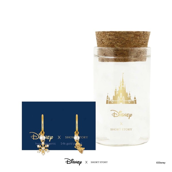 Buy Disney x Short Story Hoop Earrings Frozen - Gold - MyDeal Australia