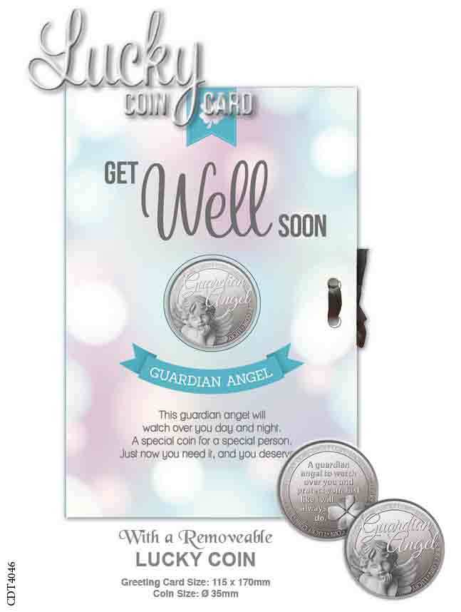 Buy Lucky Coin Card - Get Well Soon - MyDeal Australia