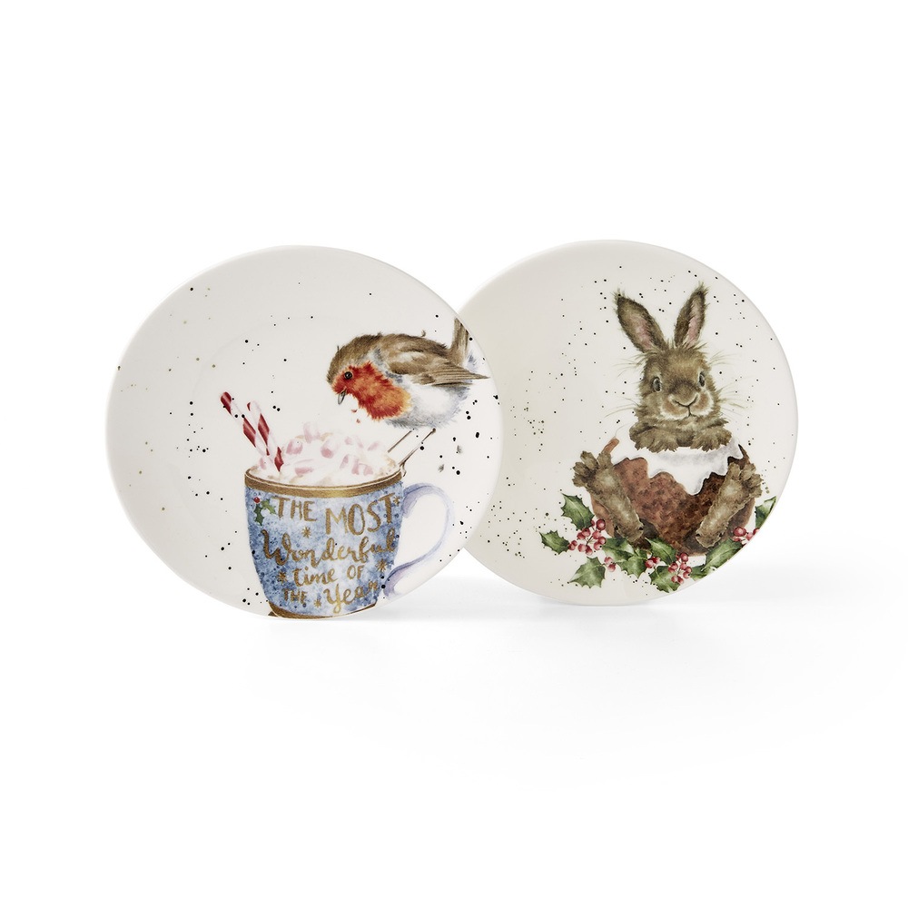 Buy Royal Worcester Wrendale Christmas Coupe Plates - The Most ...