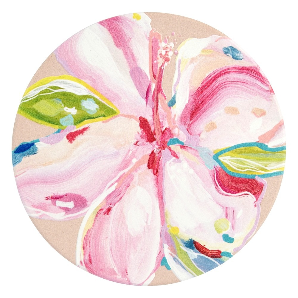 Buy Splosh Talulah - Pink Flower Ceramic Coaster - MyDeal Australia