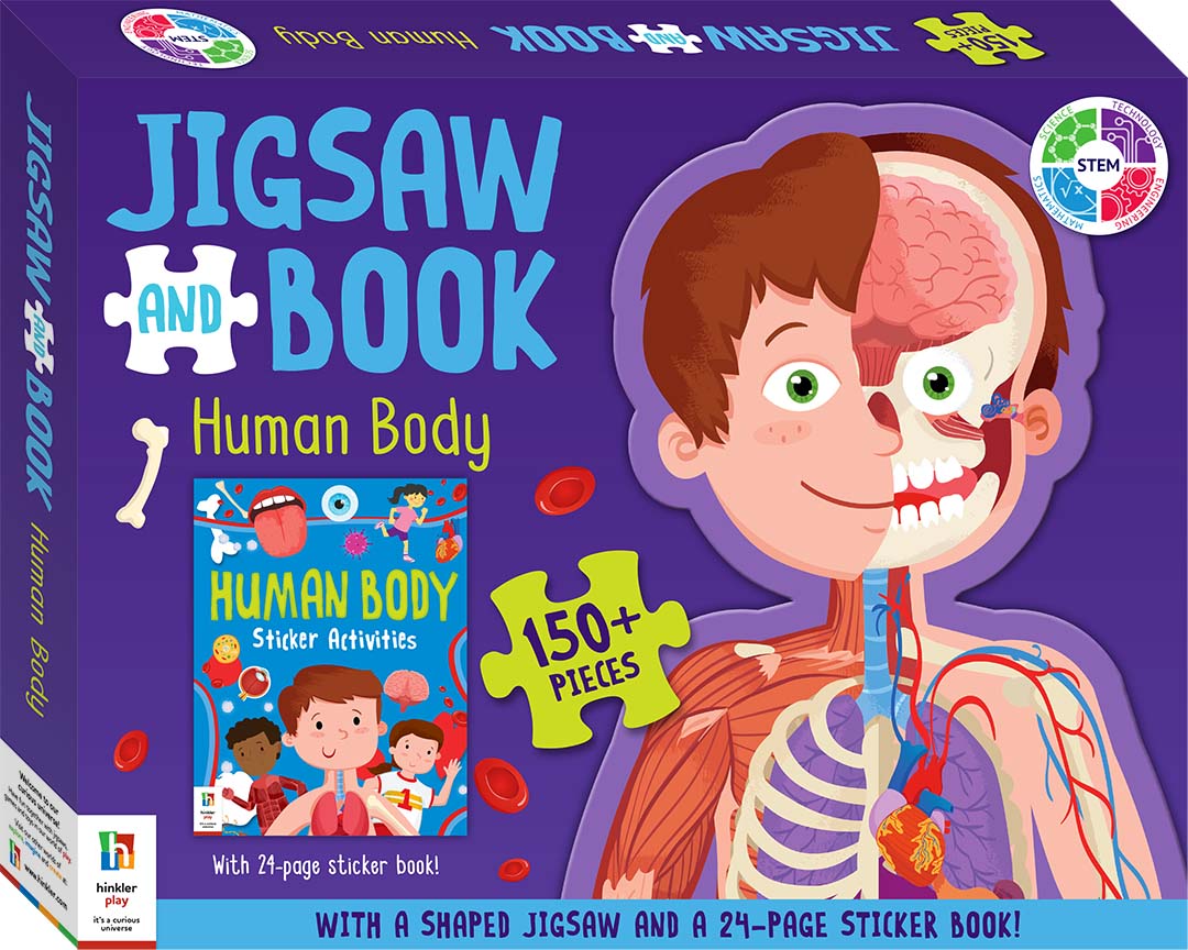 Buy Jigsaw and Book: Human Body - MyDeal Australia