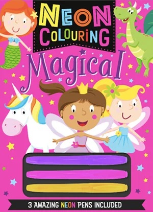 Buy Neon Colouring with Pens Magical - MyDeal Australia