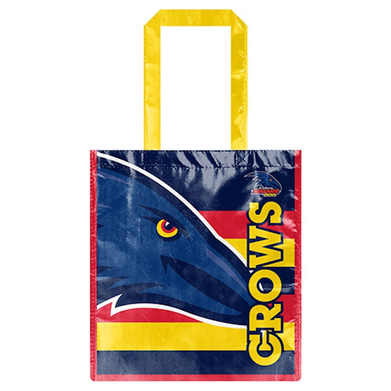 Buy Adelaide Crows AFL Laminated Carry Bag Re-Usable Shopping Bag - MyDeal