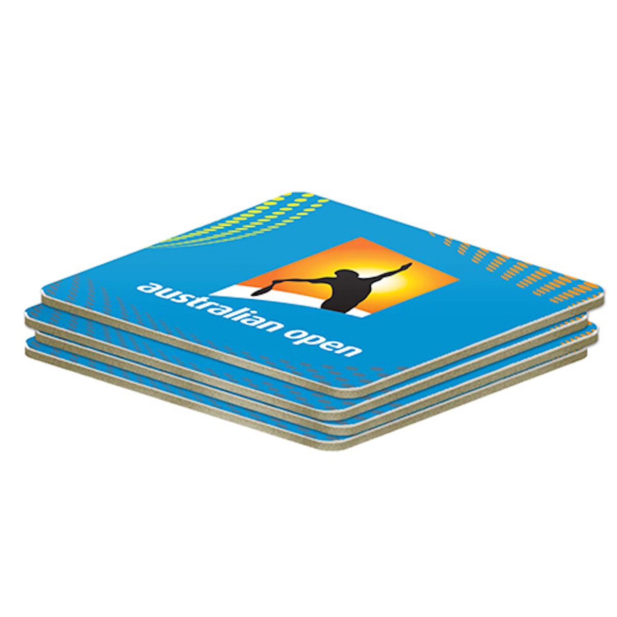 Buy Australian Open Grand Slam Tennis Logo Coasters - MyDeal Australia