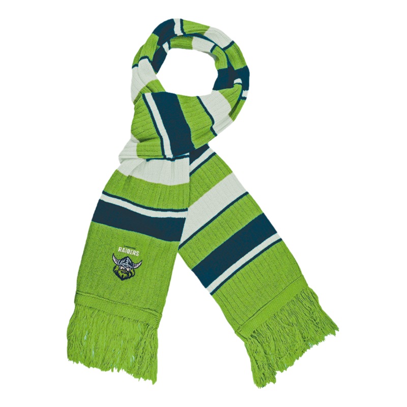 Buy Canberra Raiders NRL Oxford Classic Stripe Logo Scarf - MyDeal
